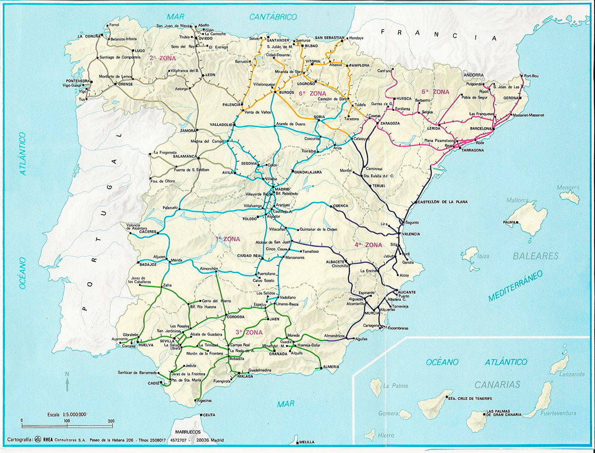 Renfe / ADIF: historia de la vía ancha - wefer.com, Web Ferroviaria